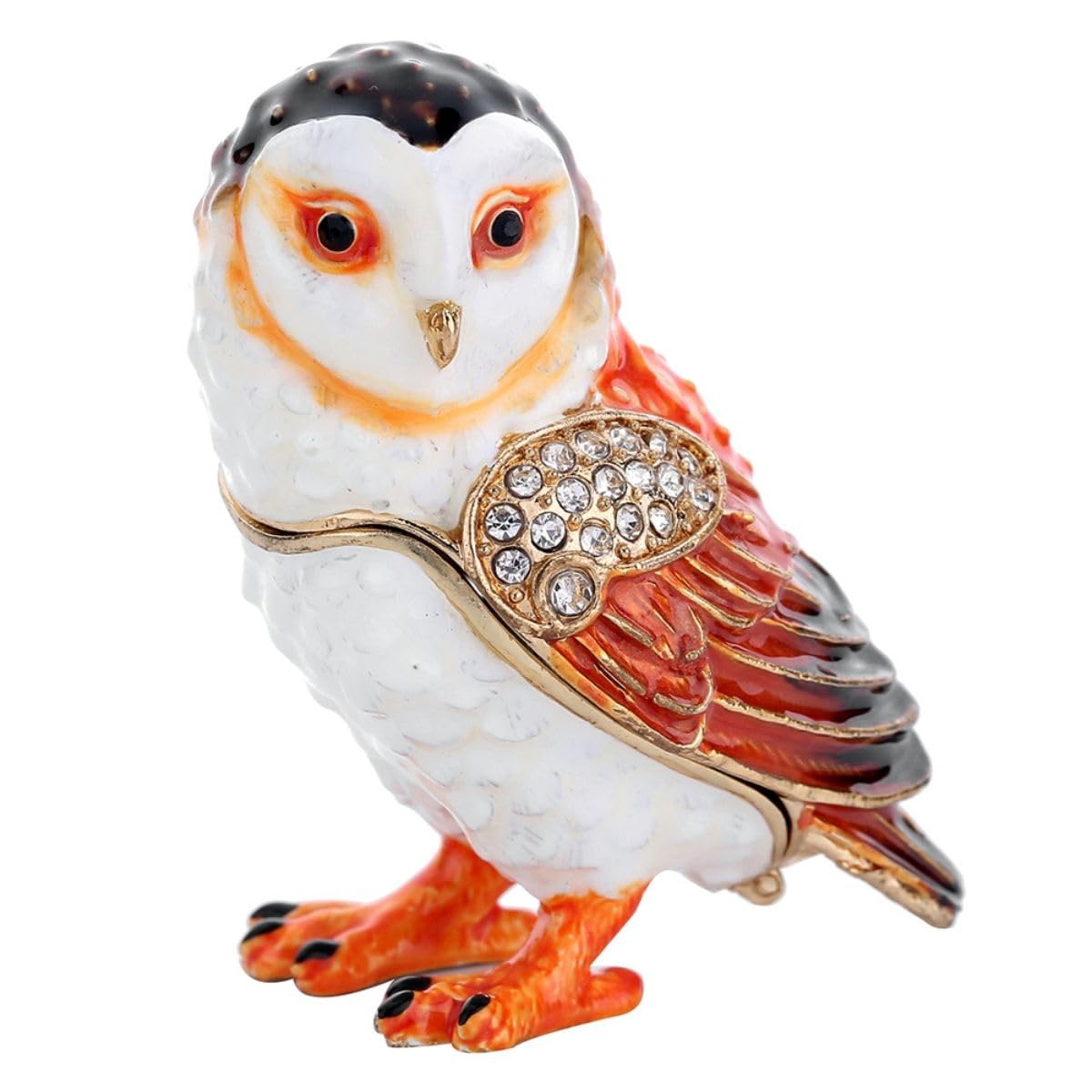 Amazon.com: NIODAY Hand Painted Trinket Box Enamel Vintage Jewelry Box Hinged Metal Jewelry ...