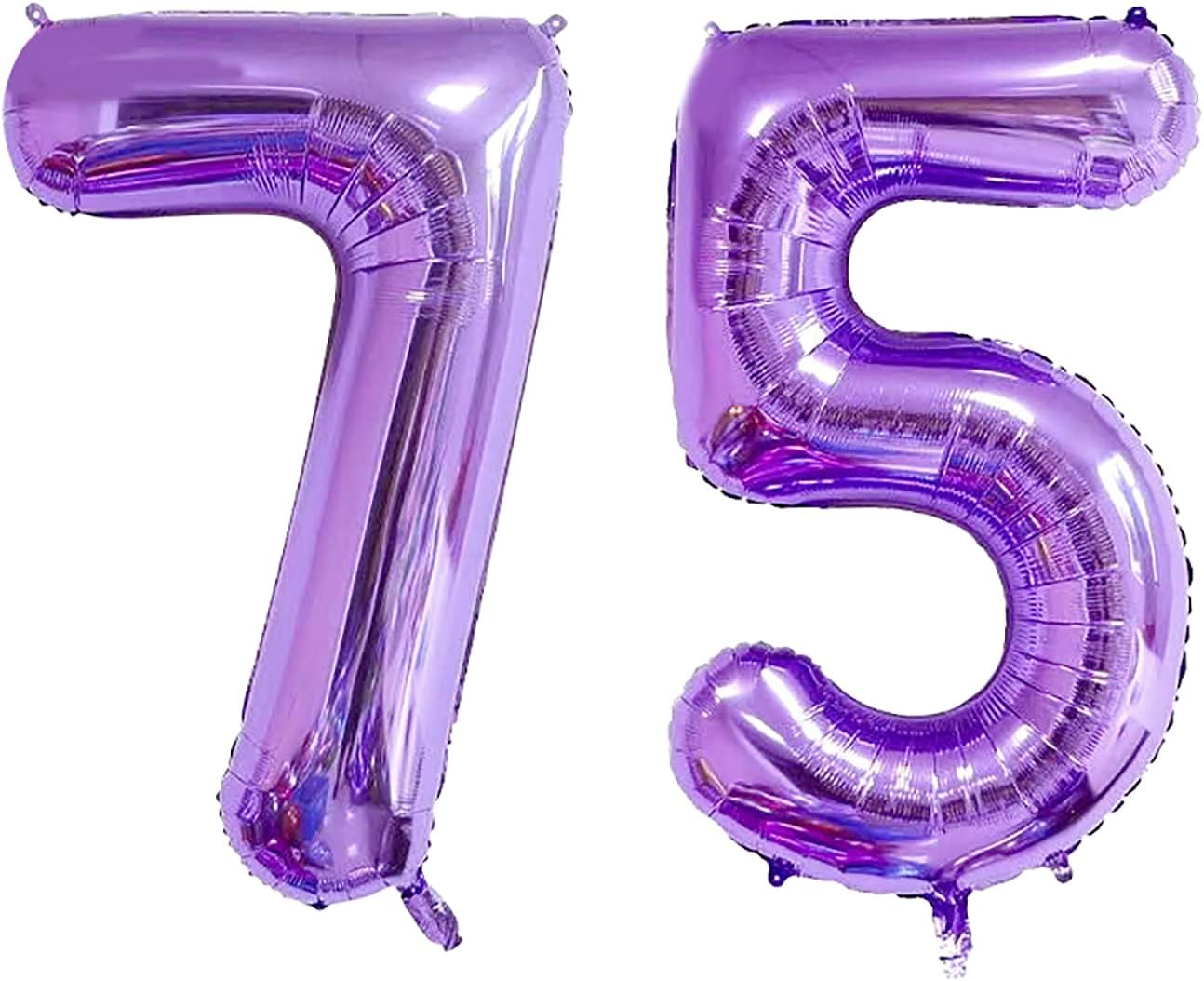 Amazon.com: XLOOD Number 75 Balloons 32 inch Digital Balloon Alphabet ...