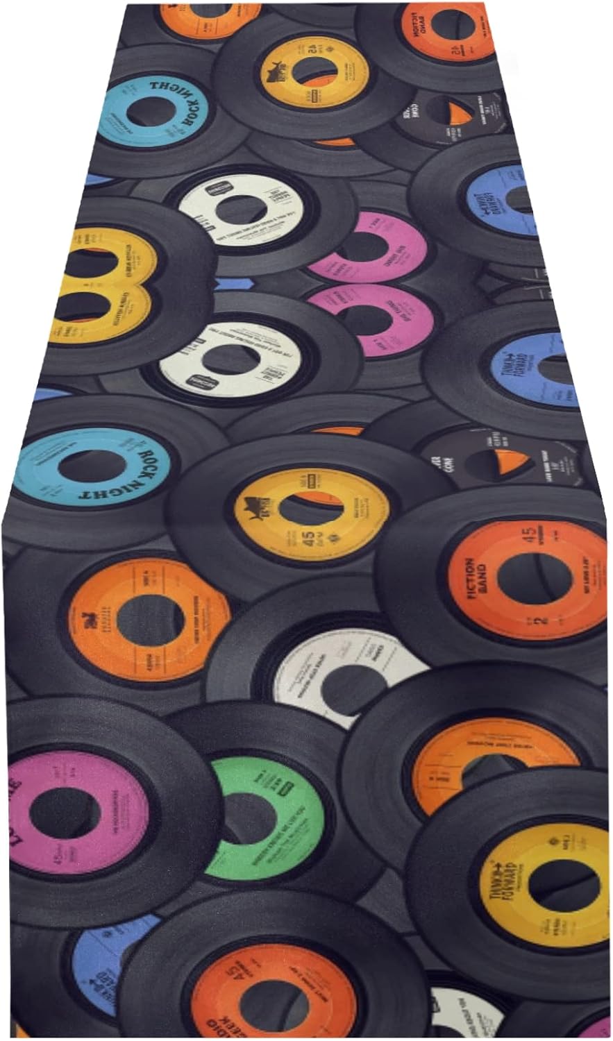 Amazon.com: Colorful Vinyl Record Music Background Vintage Retro ...
