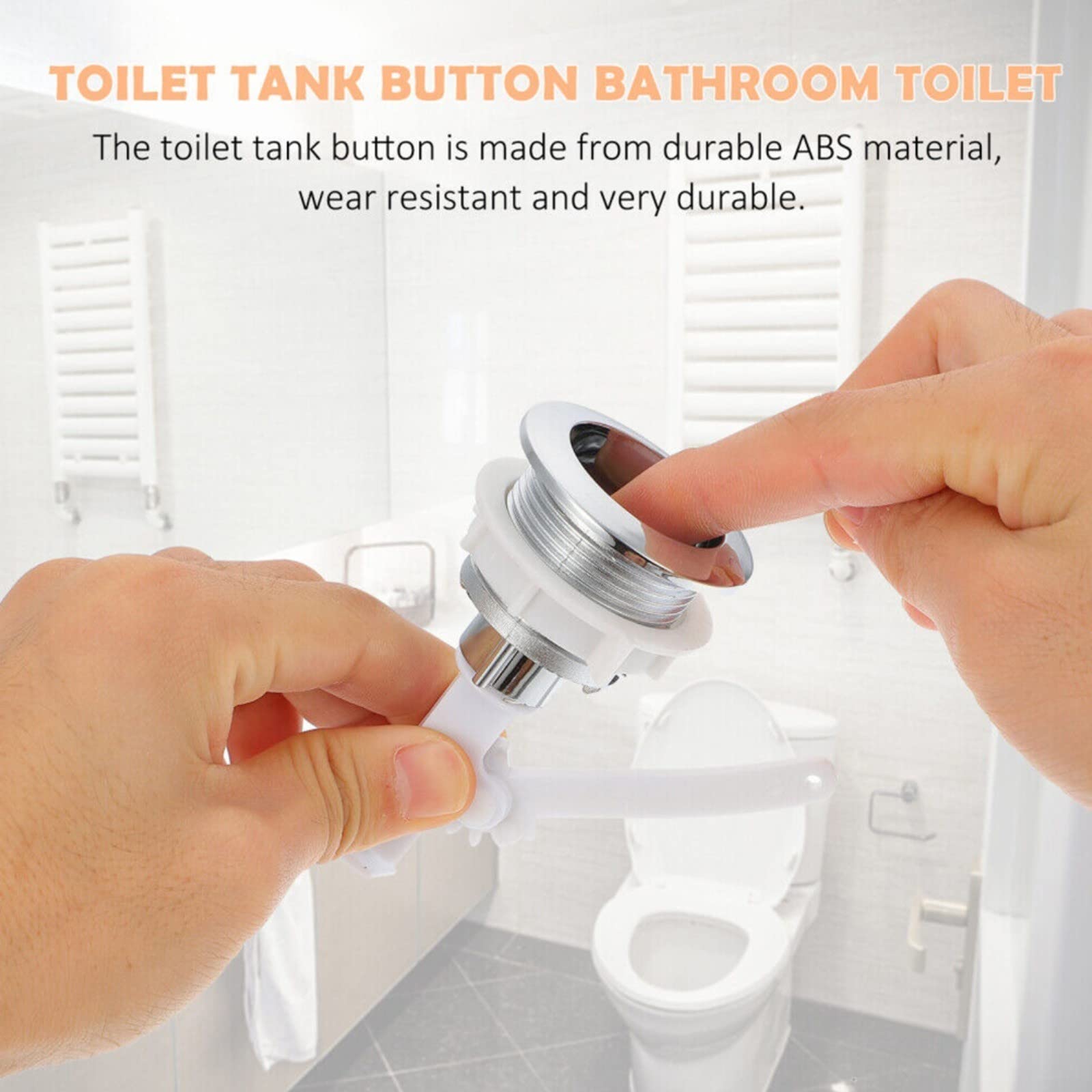 Bathroom Hardware Replacement Universal Toilet Flush Button Replacement ...