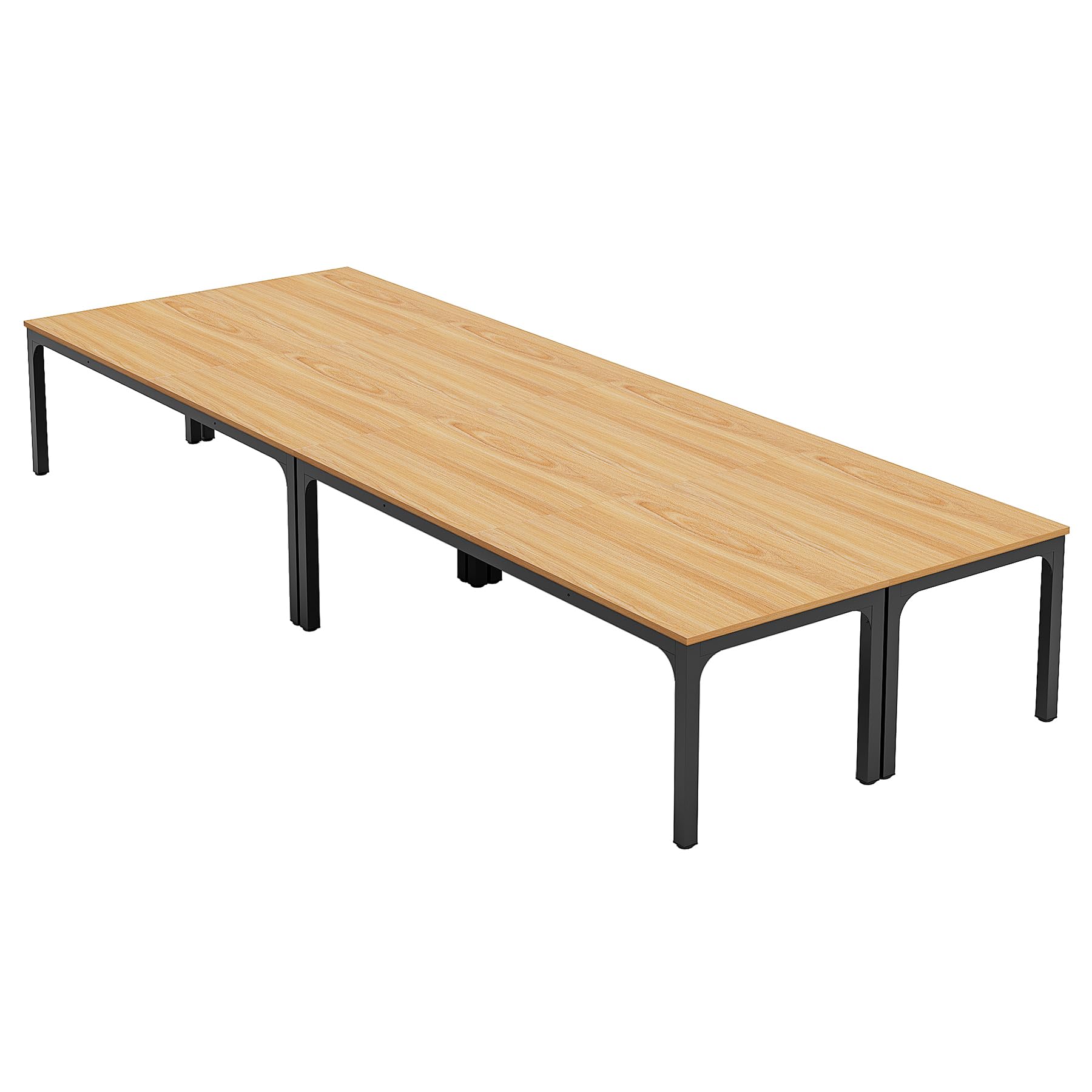 Amazon.com: LITTLE TREE 13FT Conference Room Table, Large Rectangle ...