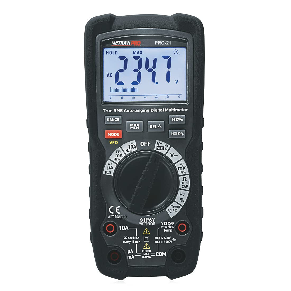Buy Metravi PRO 21 Industrial Grade Digital TRMS Multimeter with 700V ...