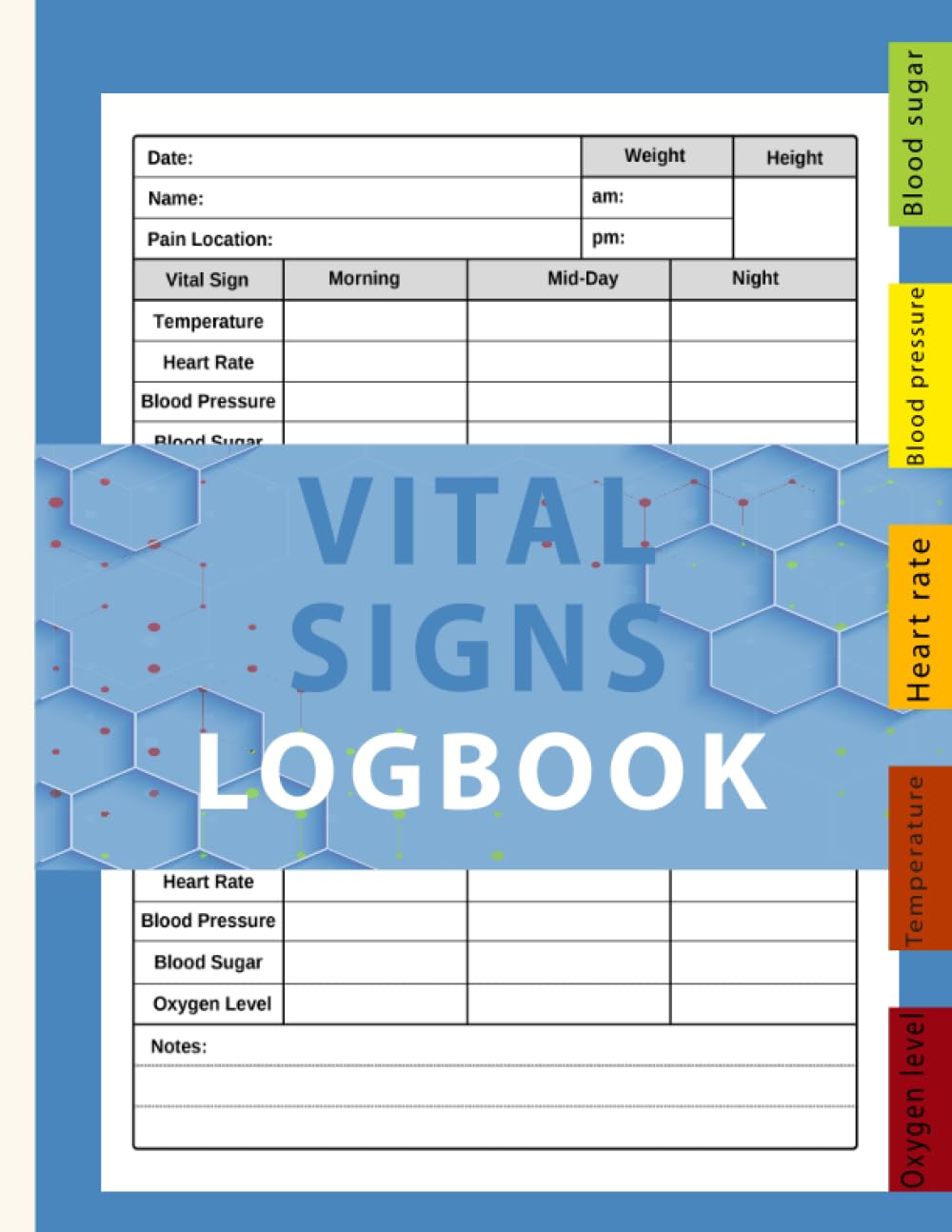 VITAL SIGNS LOGBOOK FOR DOCTORS and NURSES: Nursing documentation ...
