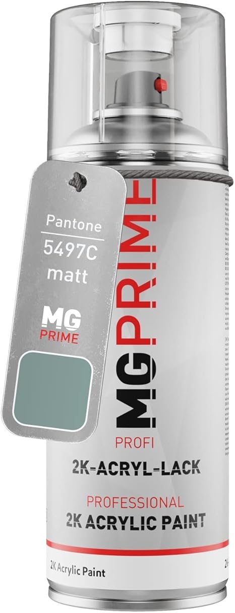 MG PRIME Pantone 5497C Green mat acrylique bombe aérosol 2C 400ml ...
