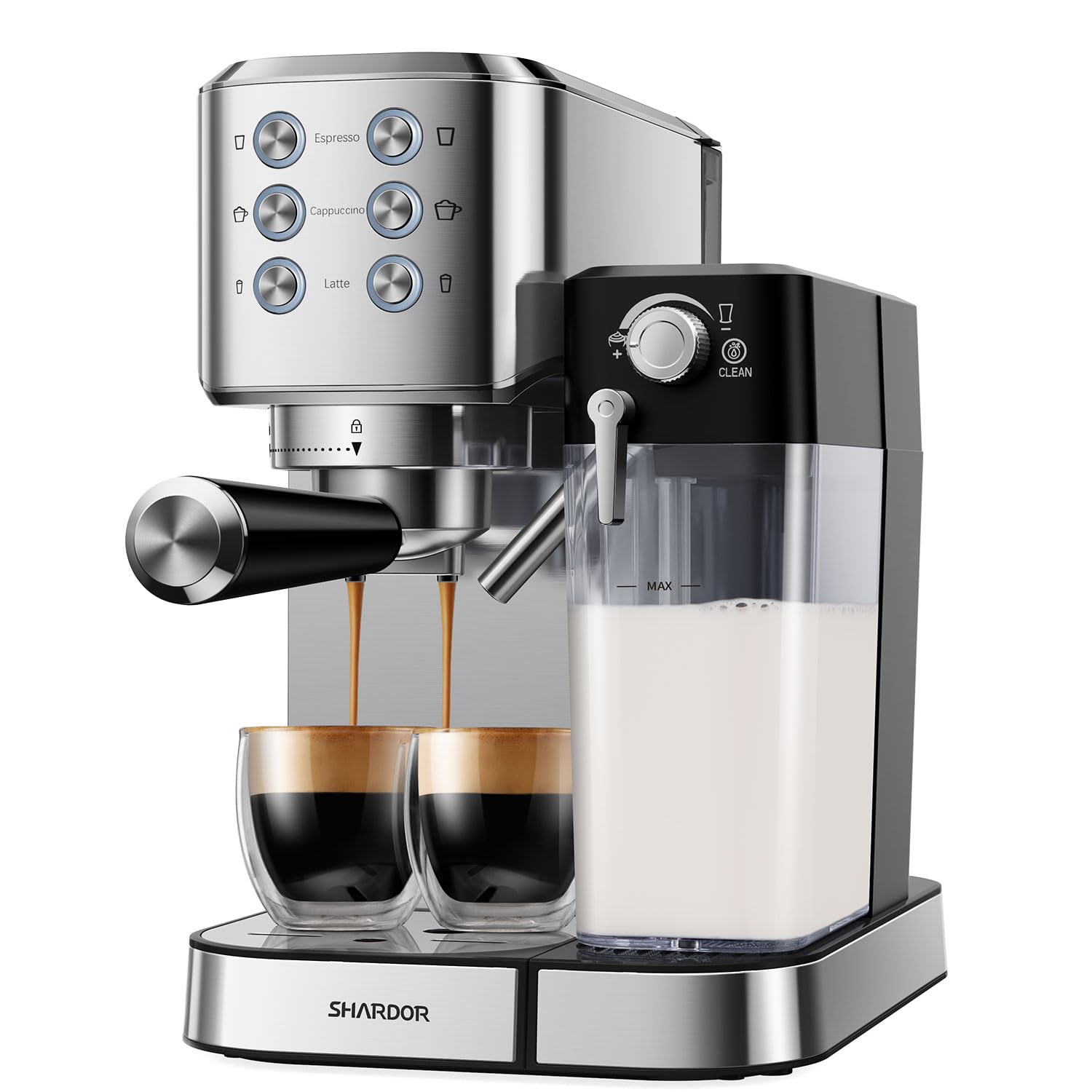 Amazon.com: SHARDOR 20 Bar Espresso Machine with Automatic Milk Frother ...