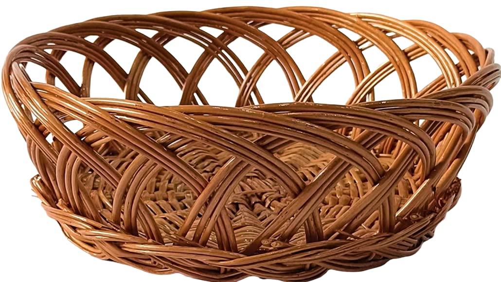 INDIANA CRAFTS (first quality) Round Jali Deep Cane Bamboo Fruit ...