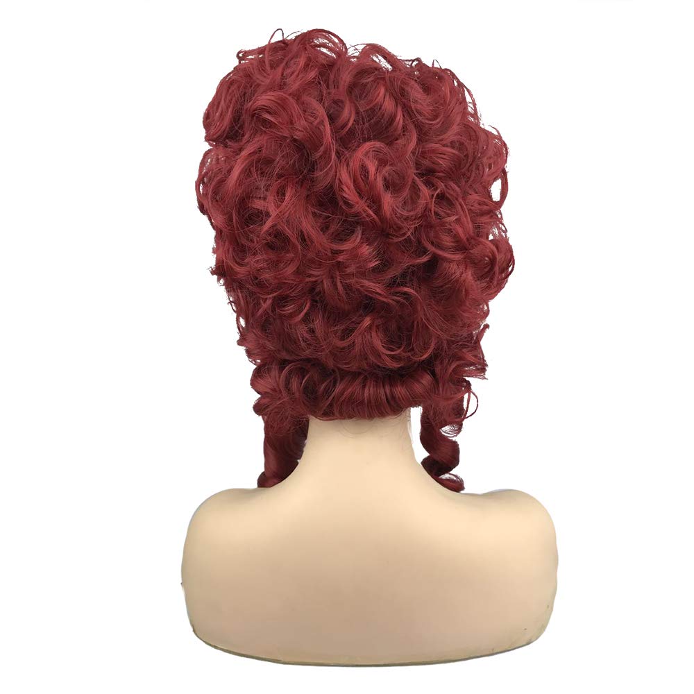 Snapklik.com : Queen Curly Vintage Wig For Women Cosplay Role Play Middle Part 8 Inch Medium ...