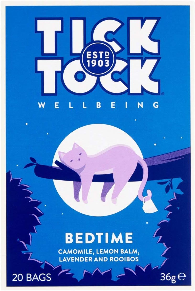 Tick Tock Wellbeing Bedtime, 20 Teabags (Pack of 4, 80 Teabags ...