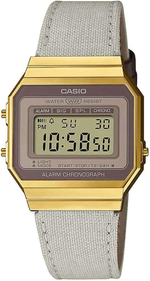 Casio Women's LW200-7AV White Resin Strap and Pink Dial Digital Watch ...