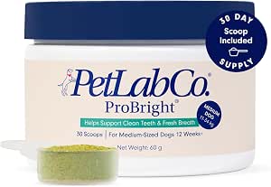 PetLab Co. ProBright® Dental Powder - Dog Breath Freshener - Teeth ...