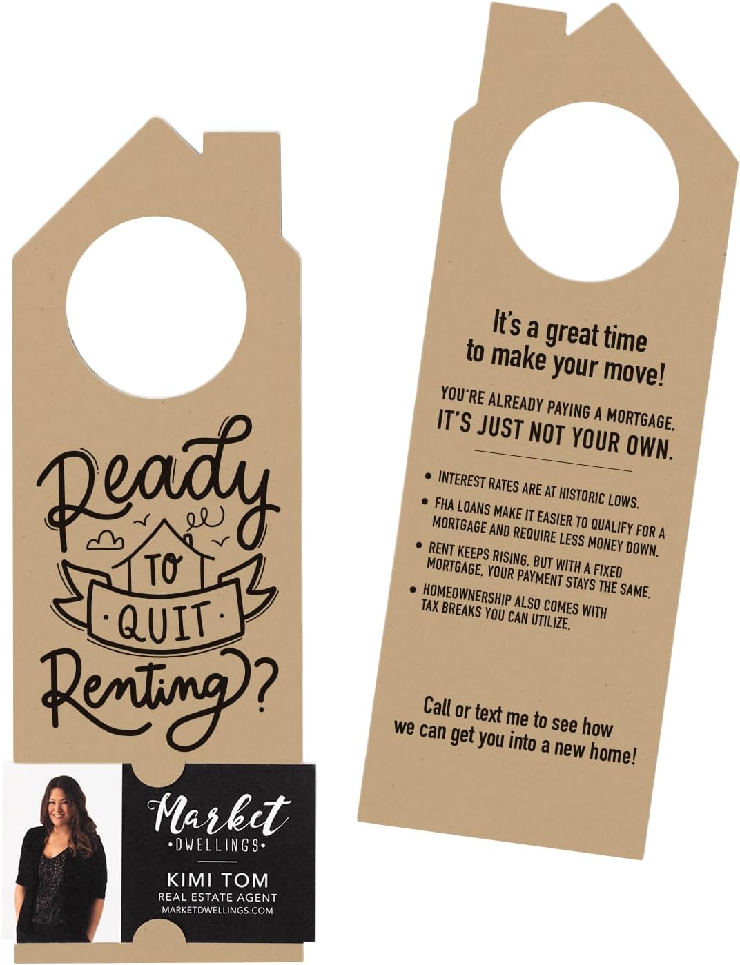Amazon.com : Ready to Quit Renting? | Real Estate Marketing Door ...