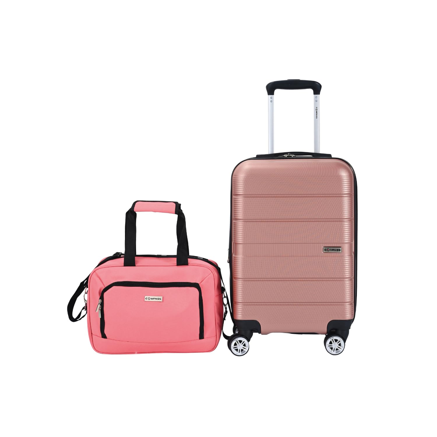 Compass Set De Viaje | Maleta 20" + Neceser 15", Expandible, Mango ...