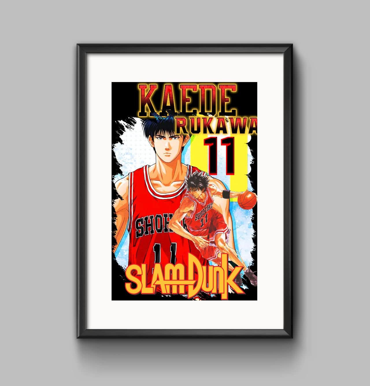 Generico BAZAVERSE SLAM DUNK KAEDE RUKAWA (A4) Poster Manga Anime ...