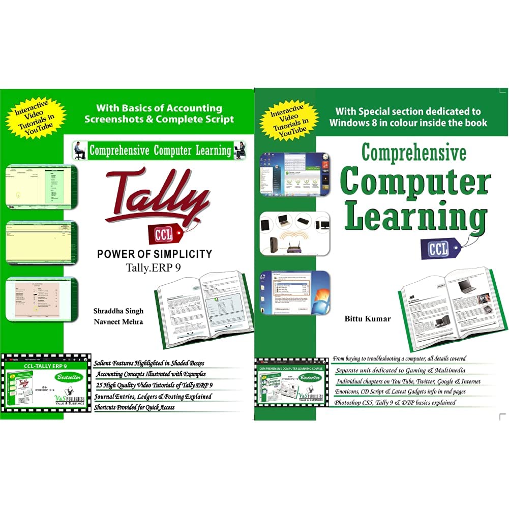 Buy Tally ERP 9 + Comprehensive Computer Learning Combo (Set Of 2 Books ...