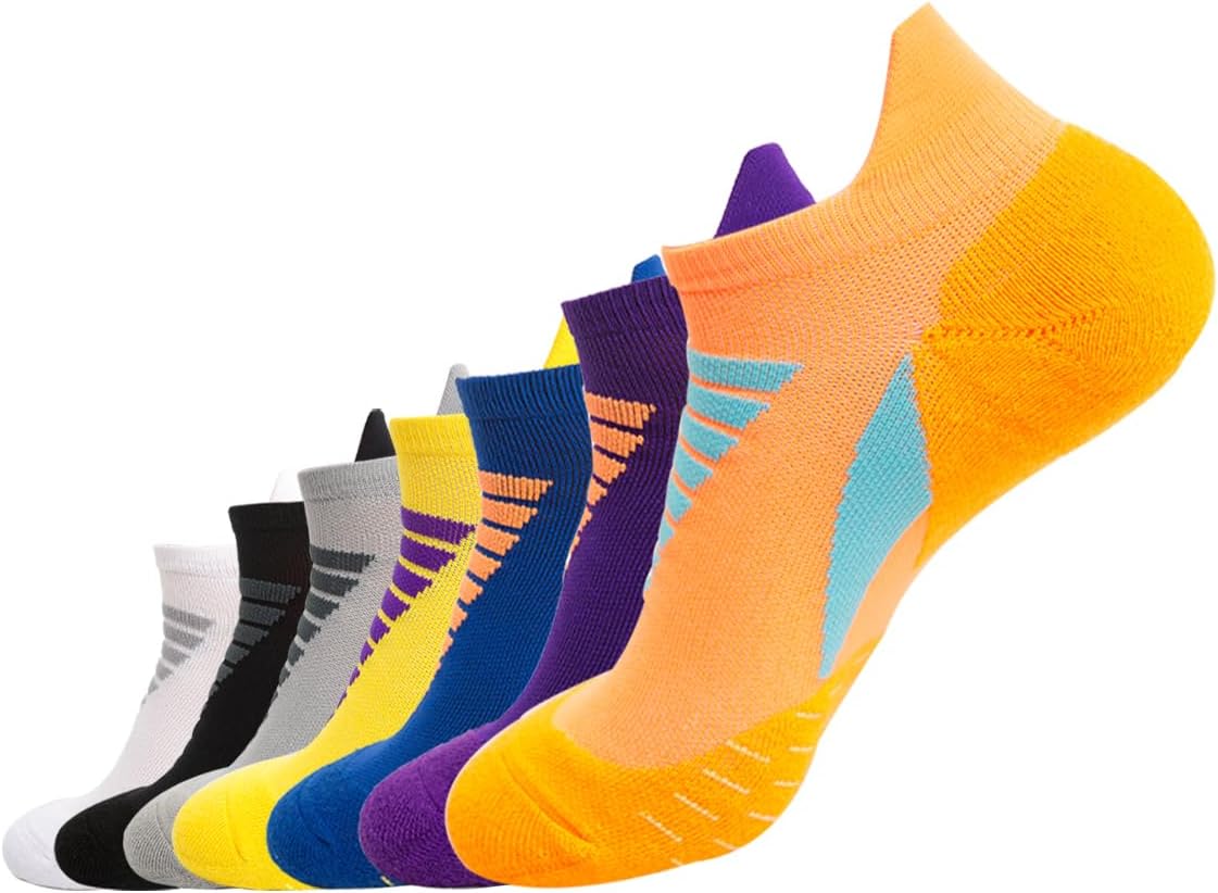 Amazon.com: POTXRESD Men's Running Socks Hywellstore Thick Padded ...