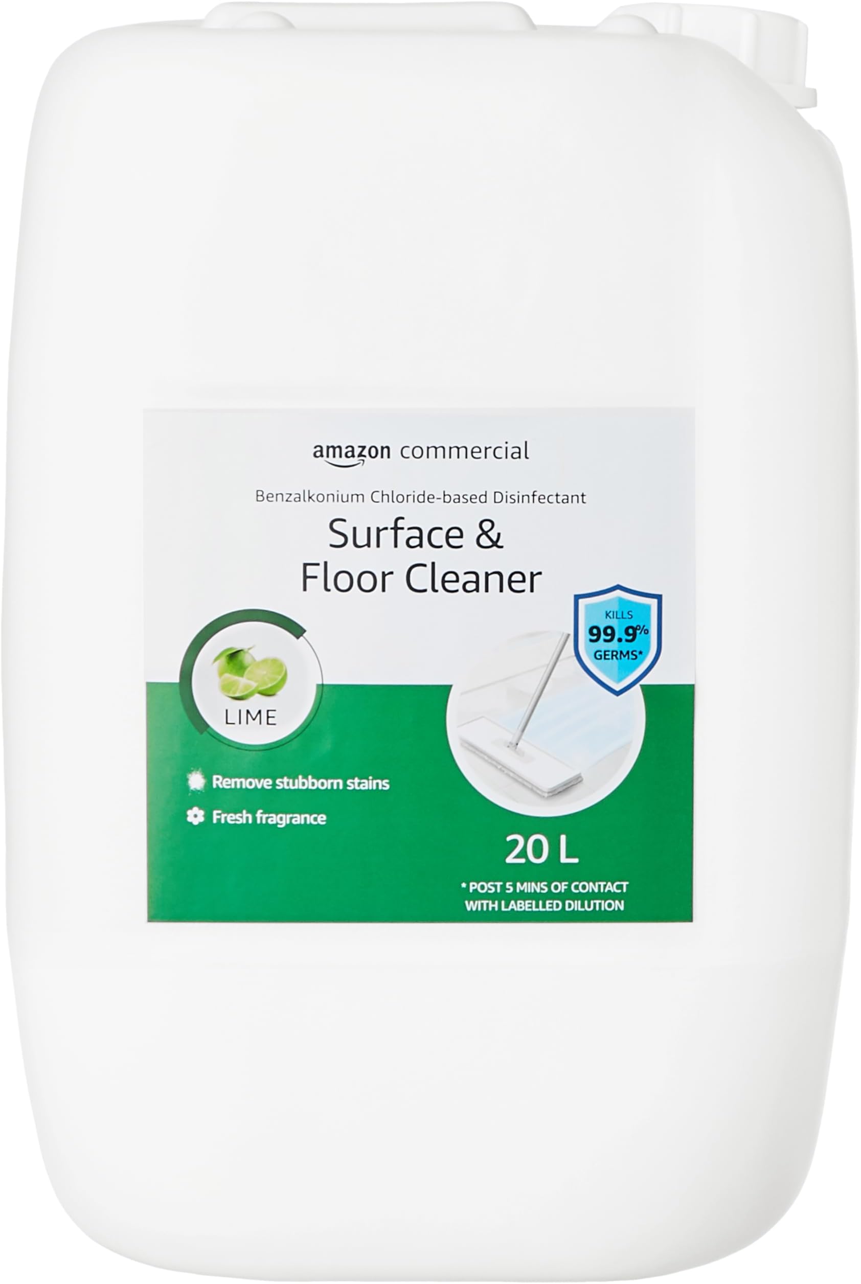 Amazon Commercial Surface & Floor Cleaner - Lime, 20 L pack : Amazon.in ...