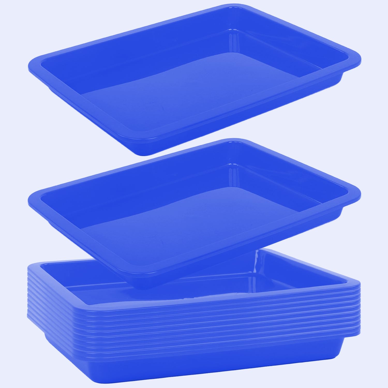 Amazon.com: Craft Tray,24 Pack Art Trays for Kids Plastic Activity ...