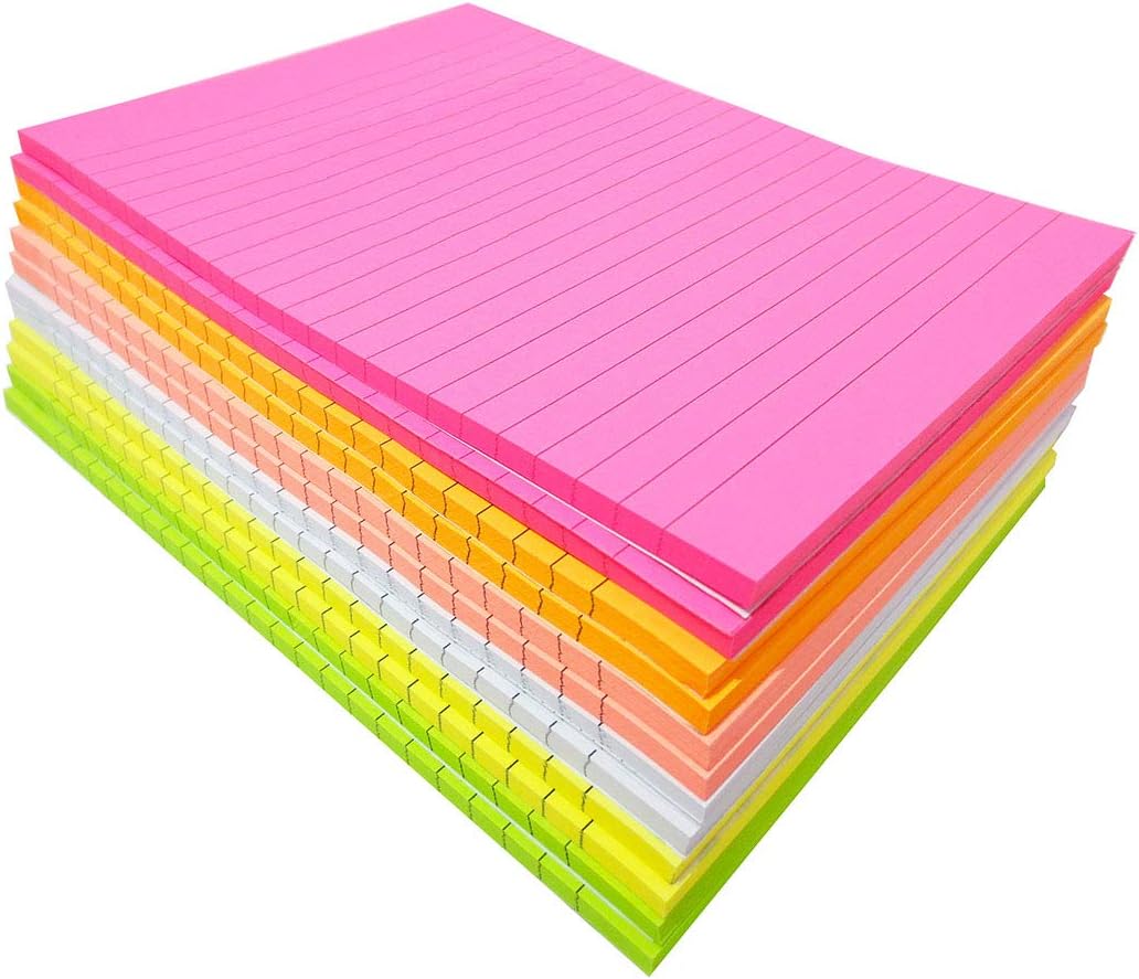 Amazon.com : Post-it Super Sticky Notes, 5x8 in, 2 Pads, 2x the ...
