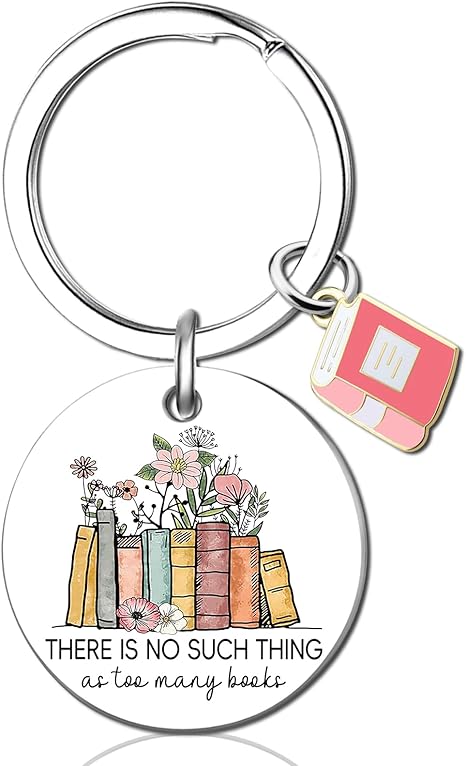 Amazon.com: UIWIHHP Book Keychain Book Lover Gifts for Women Reading ...