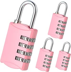 DELSWIN Small Combination Lock for Locker, 4-Digit Mini Combo Lock for ...