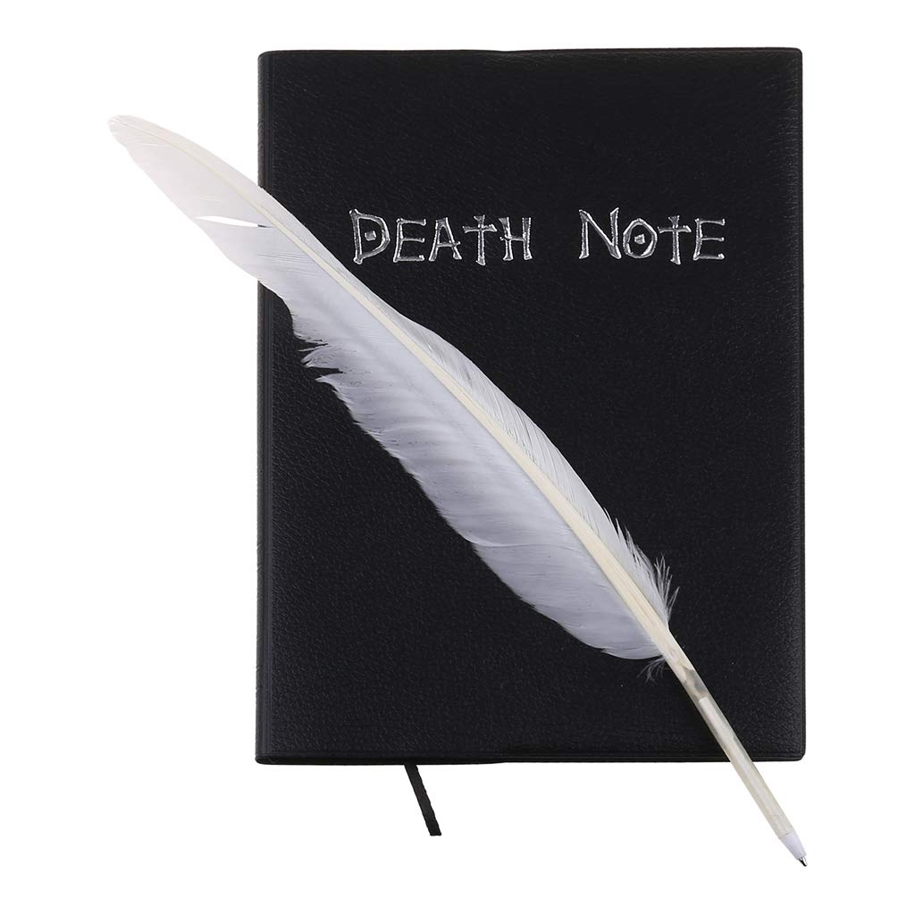 VNK New Death Note Cosplay Notebook & Feather Pen Book Animation Art ...
