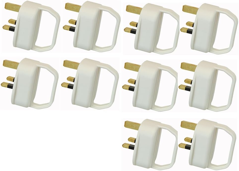 Easy Pull Mains Plug Top 13A Amp White Fused with a handle - arthritis ...