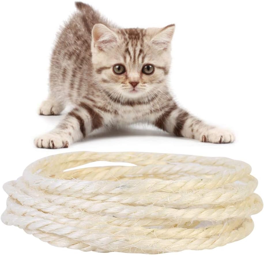 Amazon.com : Daxin 5M Sisal Rope for Cats Scratching Post Toys,DIY Cat ...