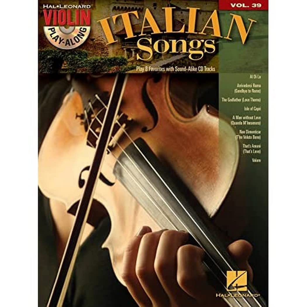 Amazon.com: Italian Songs: Violin Play-Along Volume 39 (Violin Play ...