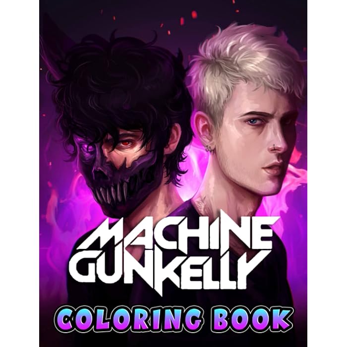 Buy Machine Gun Kelly Coloring Book: A Cool Coloring Book With Many ...