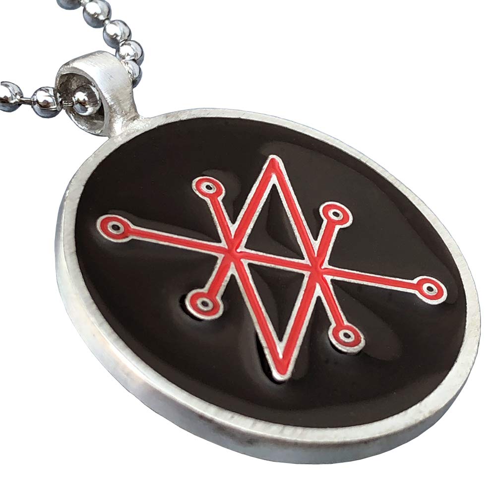 Luciferian Jewelry Sigil Of Azazel Seal Of Saturn Pewter Mens ...