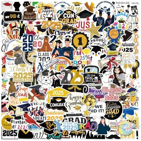 Amazon.com: 300PCS+ Graduation Stickers Graduation Cap Stickers ...