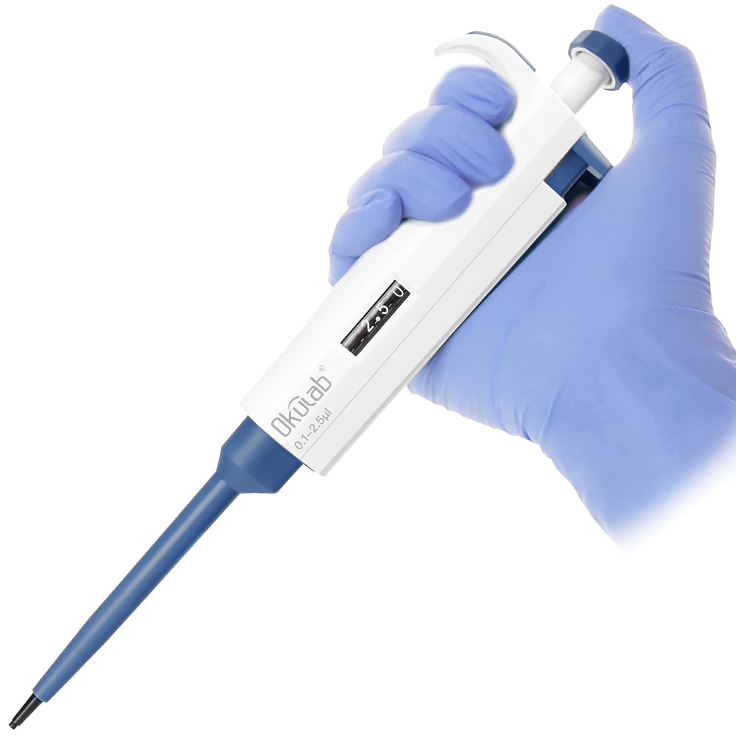 Okulab Single-Channel Micropipette, 0.1-2.5μl, Manual Adjustable ...
