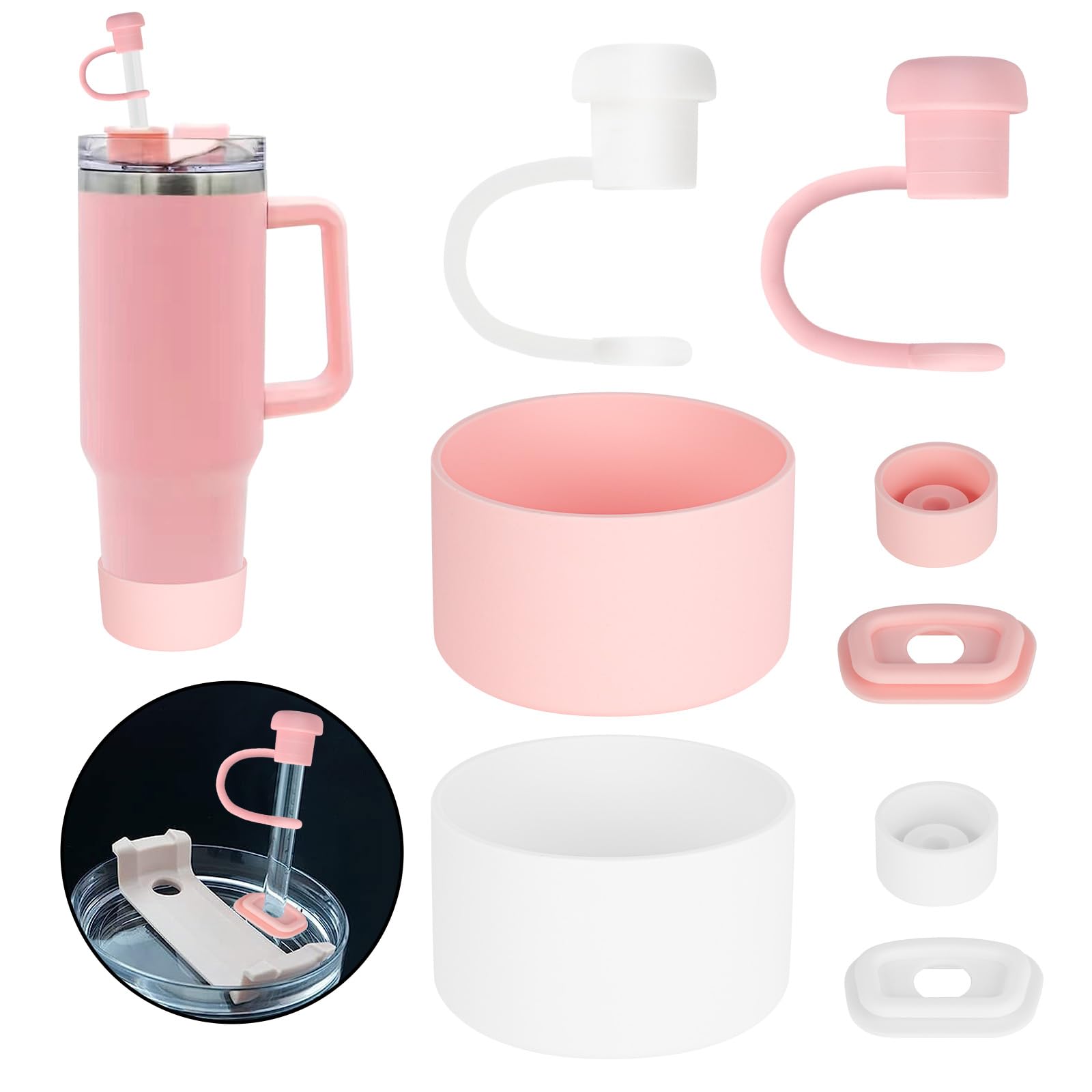 Amazon.com: Silicone Spill Proof Stopper Set of 4,Compatible with ...