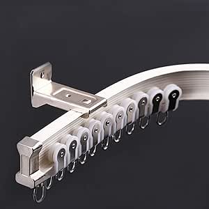 Amazon.com: Surprecision Flexible Curtain Track Wall Mount 2 Pcs ...