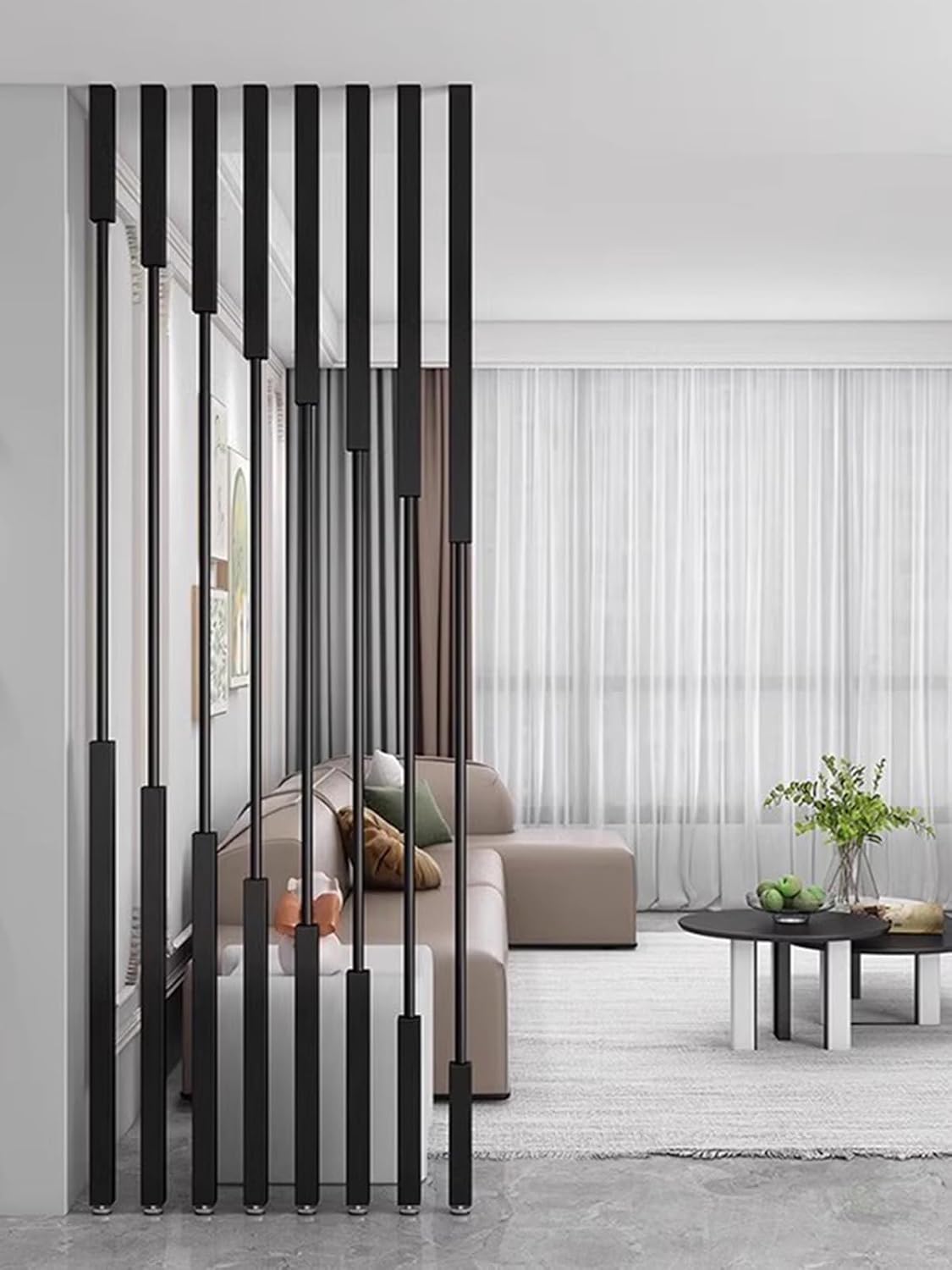 Tallest Office Dividers Partition Wall, No Drilling Floor to Ceiling ...