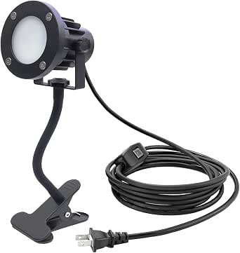 Etazakka Portable LED Clamp Work Light，Clip on floodlight with 11.5FT ...