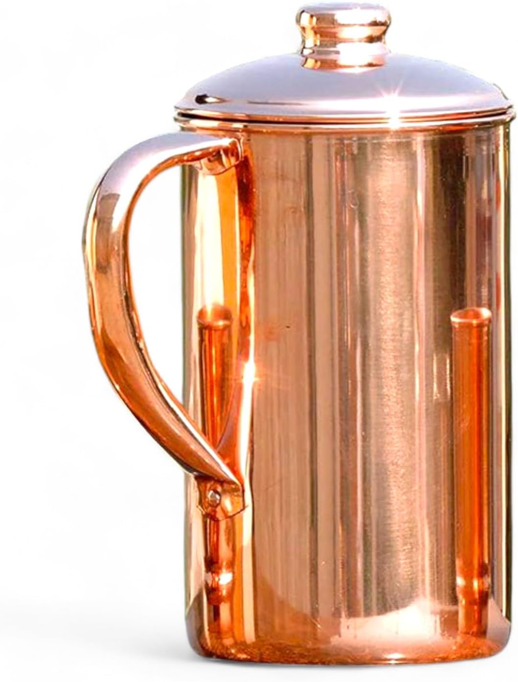 Amazon.com: Pure Copper Pitcher - 70 fl oz, Hand Made Hammered Copper ...