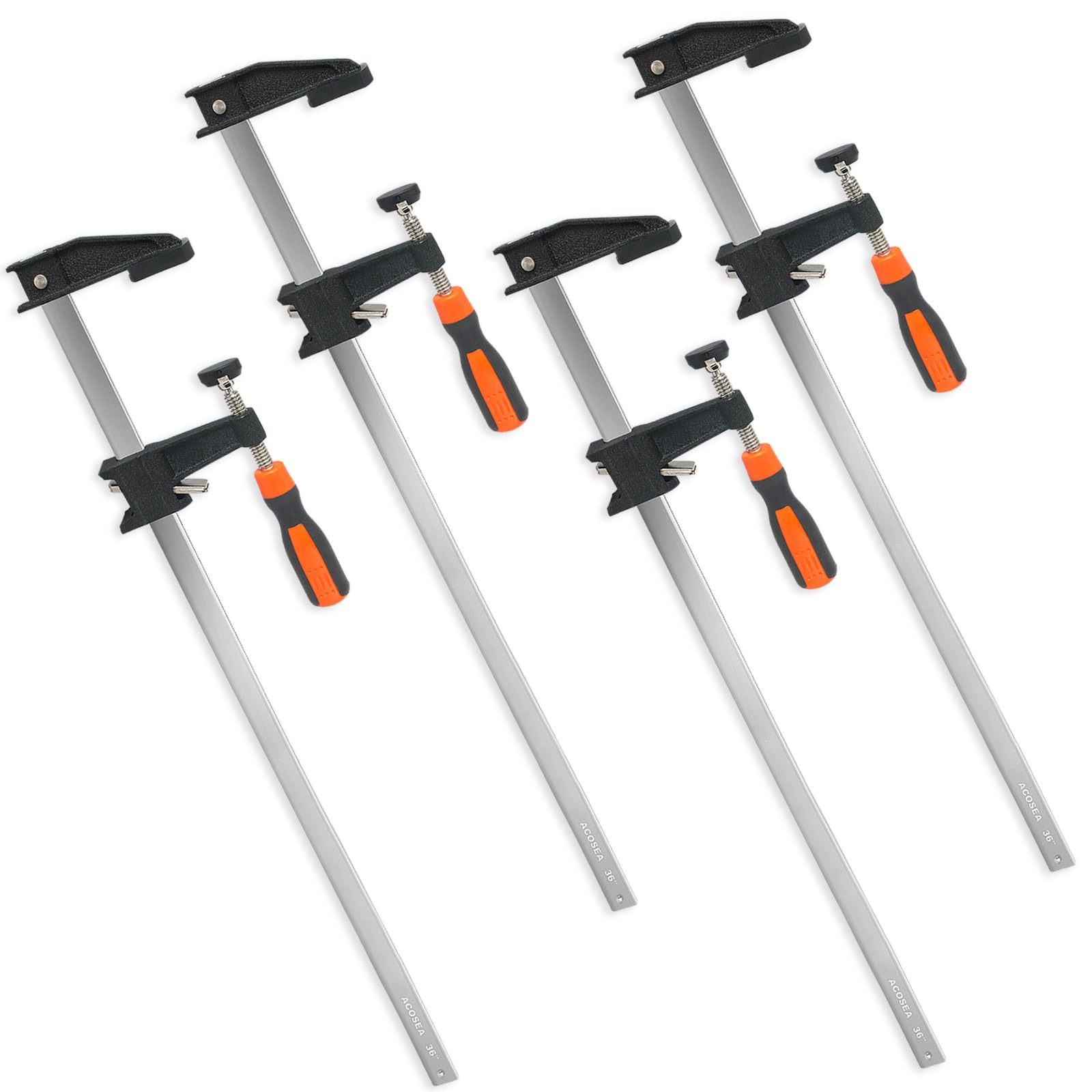 ACOSEA Woodworking Clamps,4-Pack 36 Inch Long Bar Clamps Heavy Duty ...