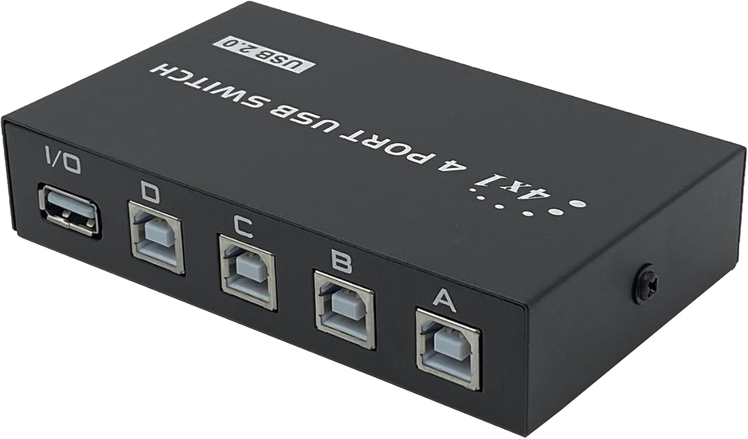 dynattenik 2-Port USB 2.0 PC Share Switch/Switcher Box - U2-1A4B, Metal ...