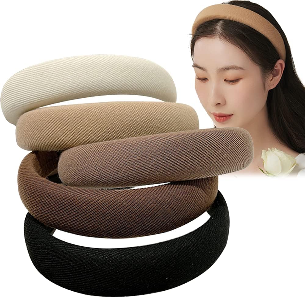 Amazon.com : Ivyu Headbands, Headband for Women - Black Velvet Padded ...