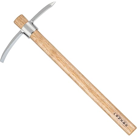 Amazon.com : LOZHGO Pick Mattock Hoe Garden Pick Mattock Hoe Pickaxe ...