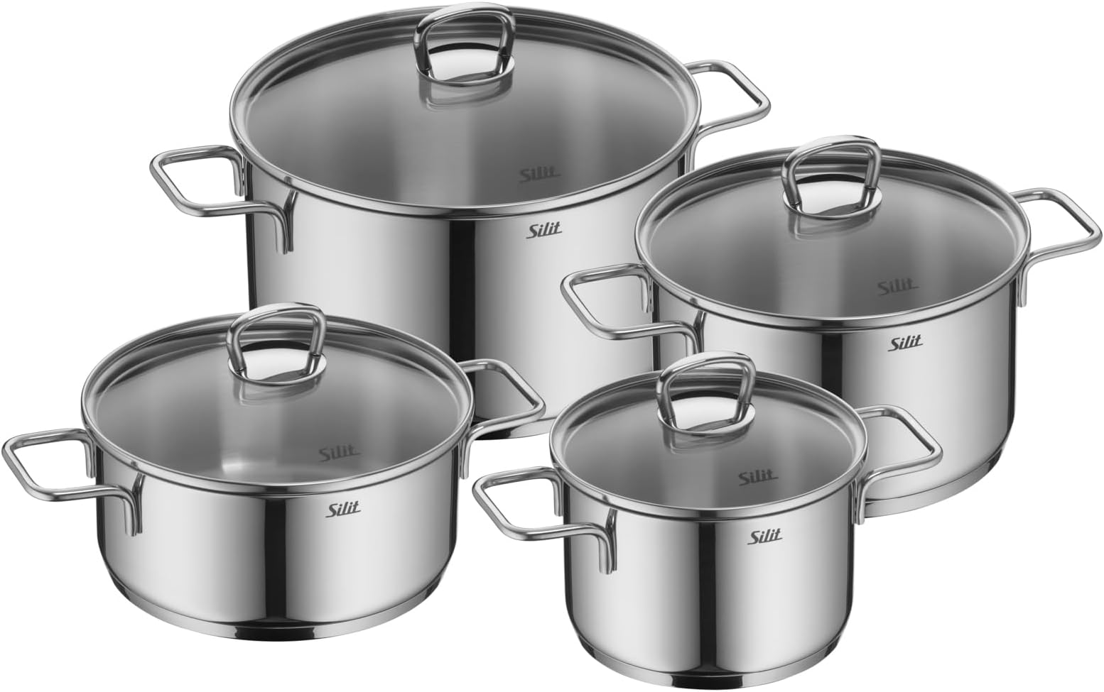Silit Toskana Topfset Induktion 5-teilig, Edelstahl teilmattiert ...