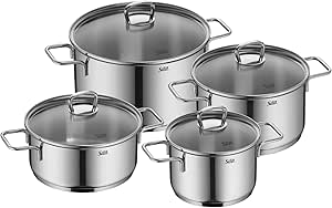 Amazon.com: Silit Alicante 4-Piece Saucepan Set with Glass Lid ...