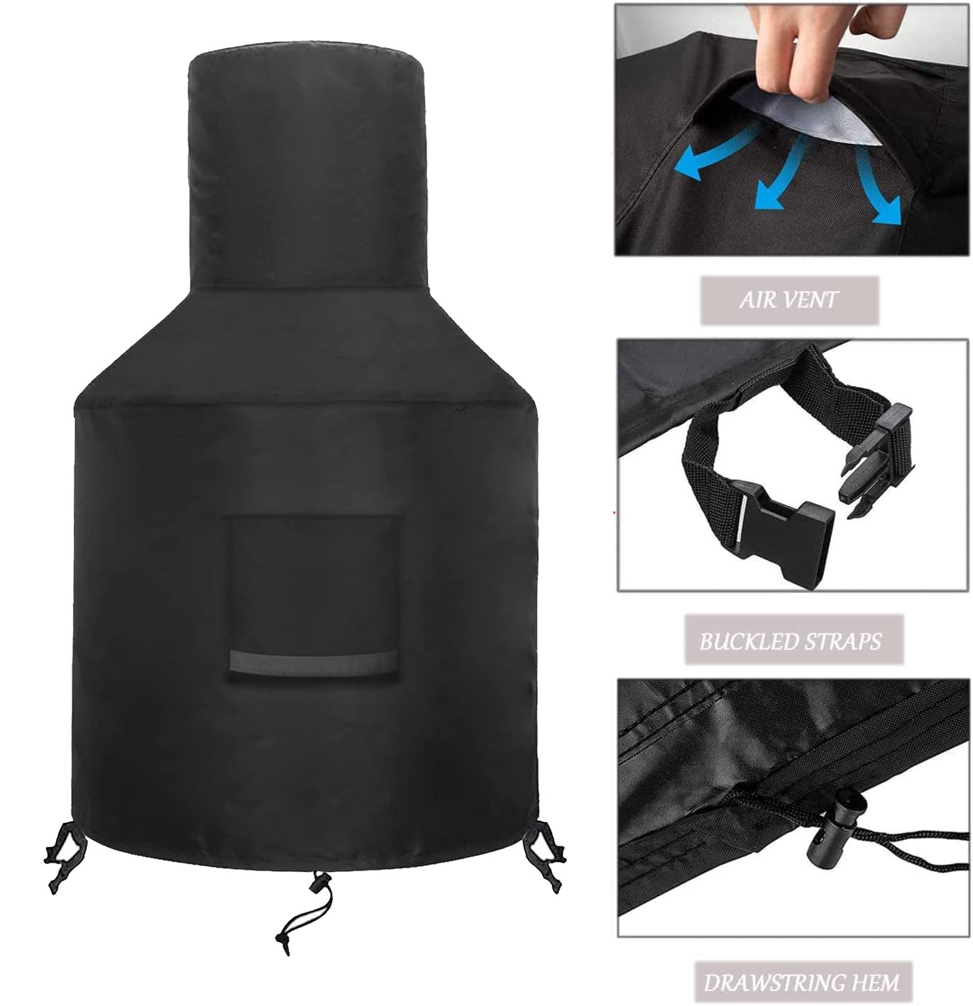 Snapklik.com : SIRUITON Outdoor Patio Chiminea Cover - Durable, Weather ...