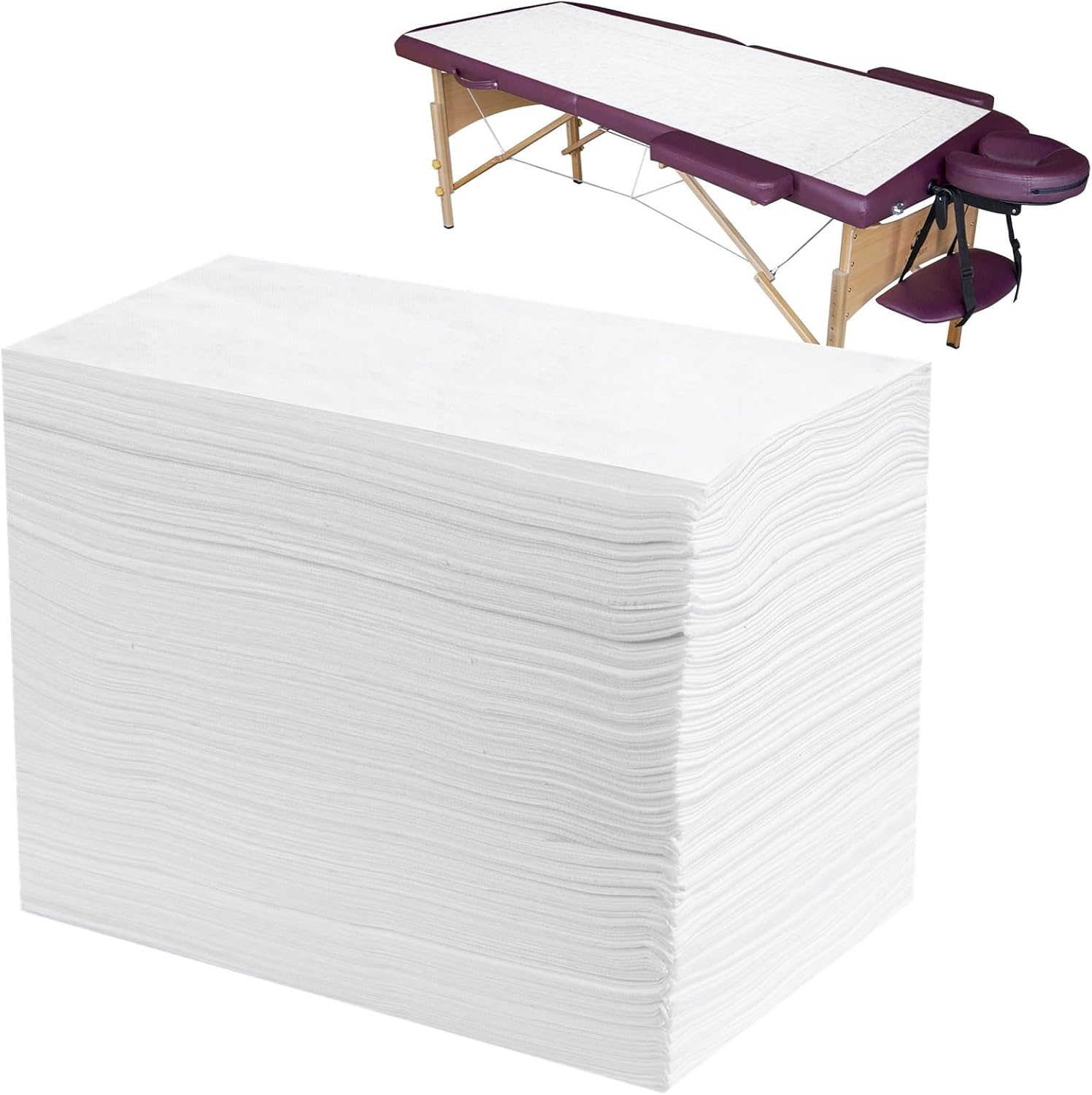 Amazon.com: 100Pcs Disposable Bed Sheets, Soft Non-Woven Protector ...