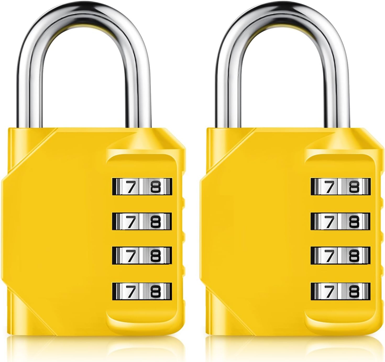 LOFICOPER Combination Padlock Set, Outdoor Combination Padlock, 4 Digit ...