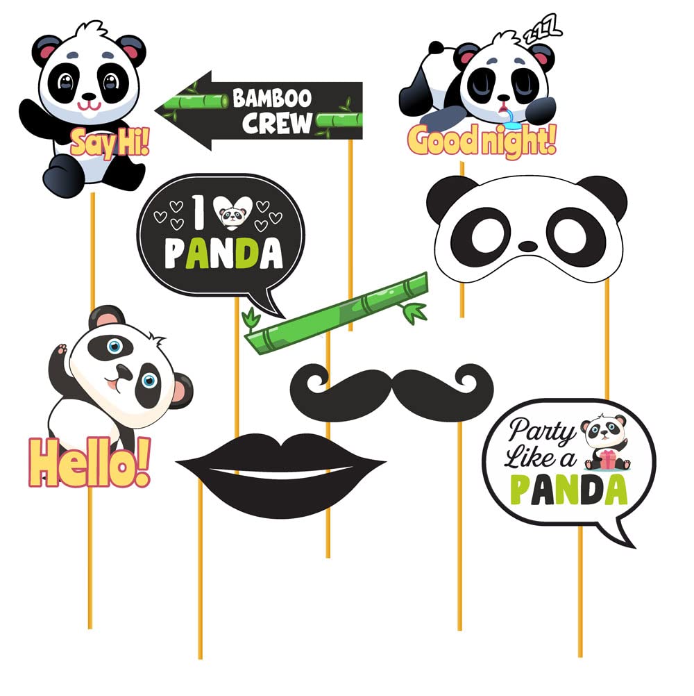 The Blu Party Panda Theme Birthday Props for Panda Birthday Decorations ...