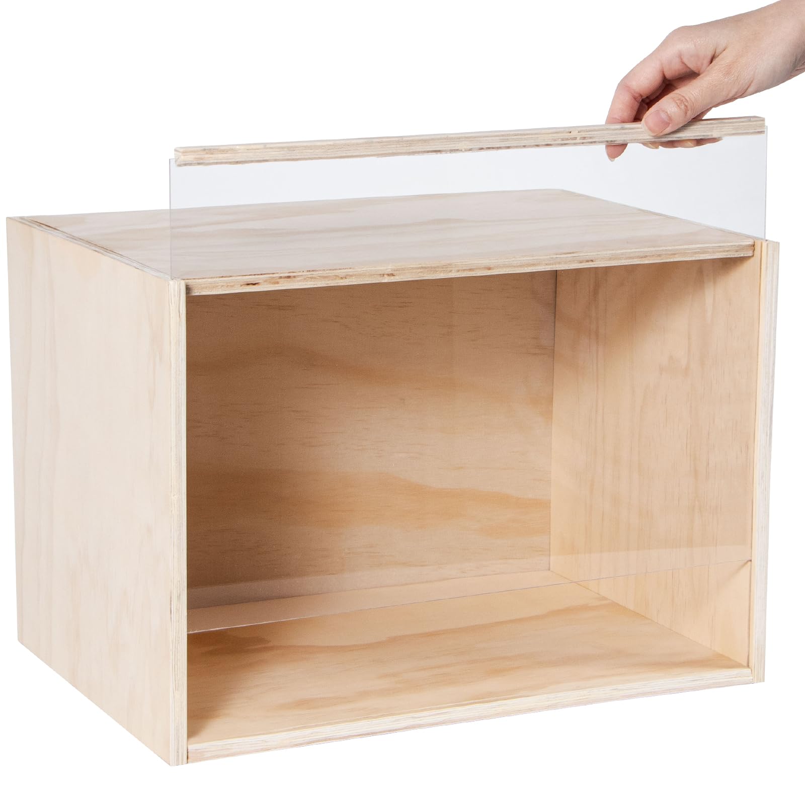 Amazon.com: Useekoo Large Display Box, Unfinished Wooden Display Box ...