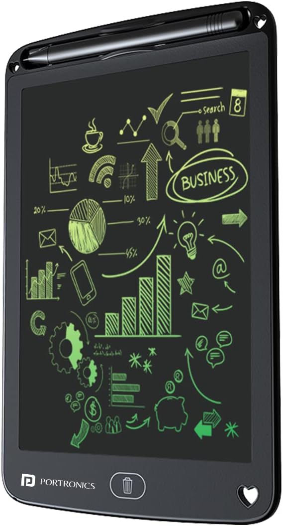 Portronics Ruffpad 12M | 12-Inch Re-Writable Multicolor LCD Writing Pad ...