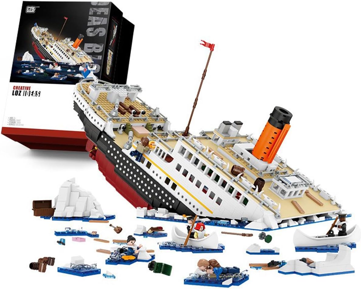 Titanic Model Building Block Set, 2882Pcs Cruise Sank Titanic Break in ...
